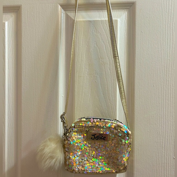 Justice | Accessories | Justice For Girls Gold Crossbody Bag | Poshmark